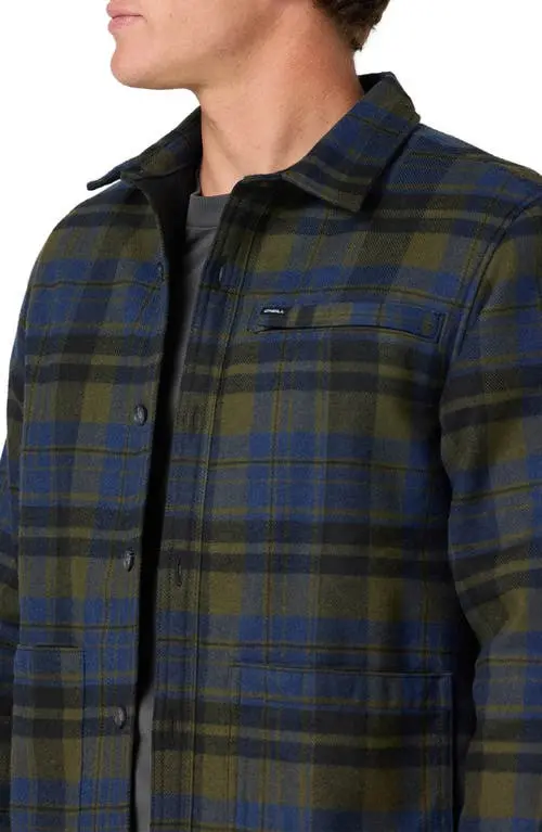 O'Neill Plaid High Pile Fleece Lining Jacket