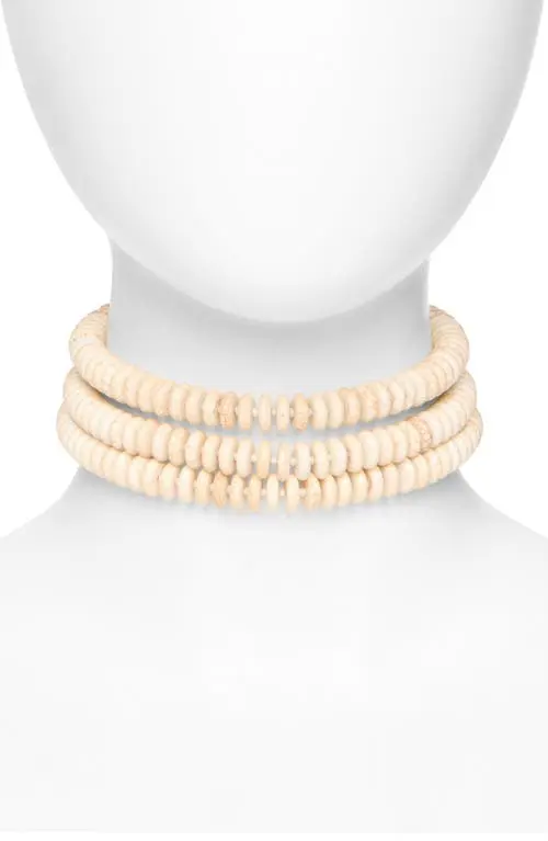 Lele Sadoughi Diana Triple Row Choker - Marble