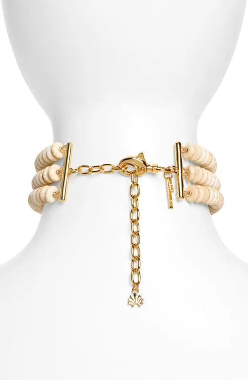 Lele Sadoughi Diana Triple Row Choker