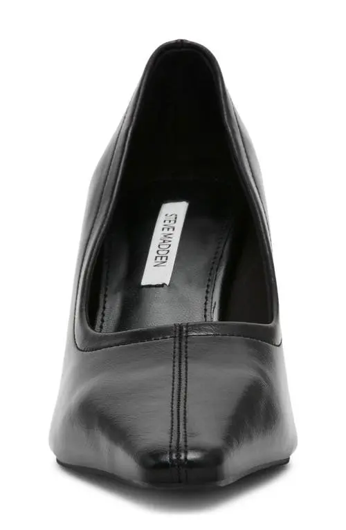 Steve Madden Hexx Faux Leather Pointed Toe Pump - Black
