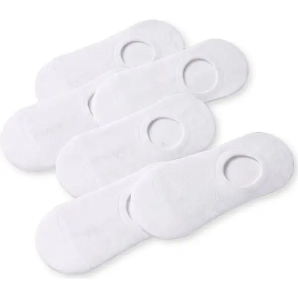 Sam Edelman 6-pack Sneaker Liner No-show Socks - White