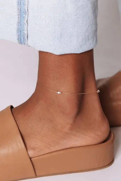SET & STONES Michelle Pearl Anklet