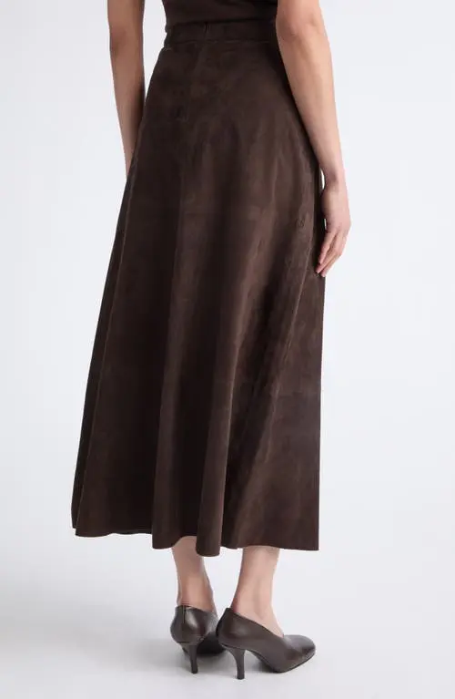 Max Mara Fiorire Suede Skirt