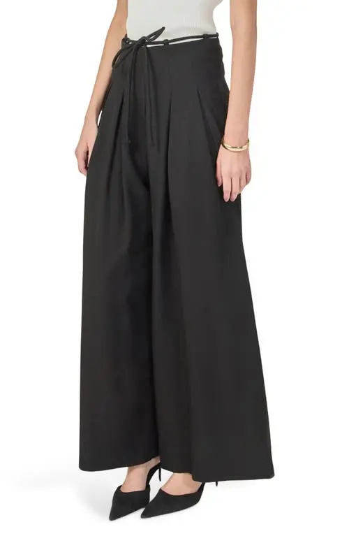 Endless Rose Pleated High Waist Wide Leg Pants