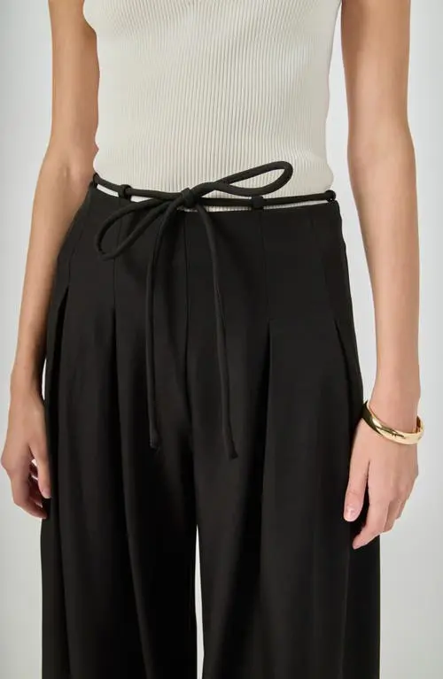 Endless Rose Pleated High Waist Wide Leg Pants