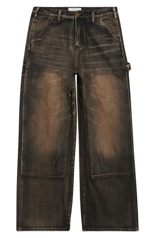 NOTHING GROWS OVERNIGHT Steel Toe Double Knee Baggy Jeans