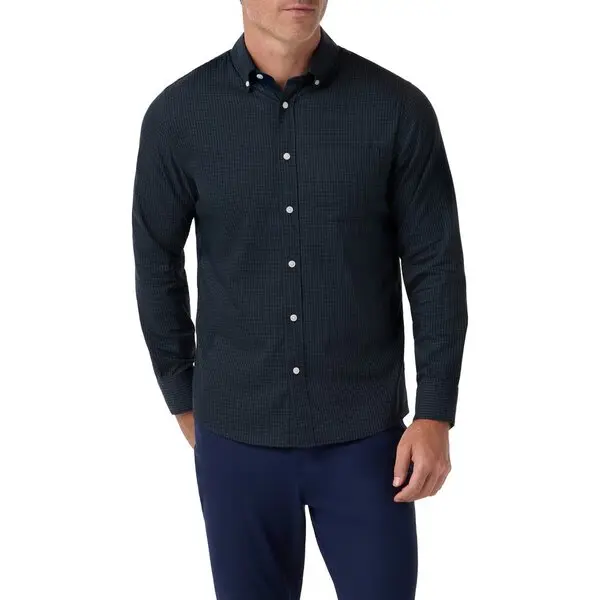 Mizzen+main Kennedy Trim Fit Grid Button-down Shirt