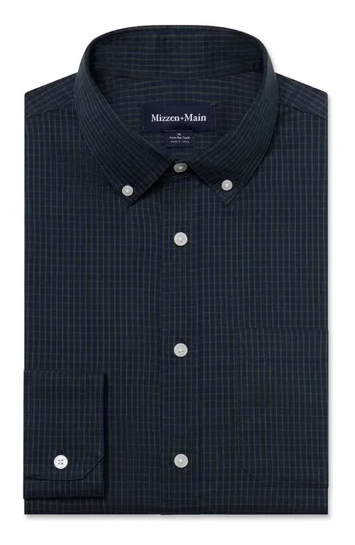 Mizzen+main Kennedy Trim Fit Grid Button-down Shirt