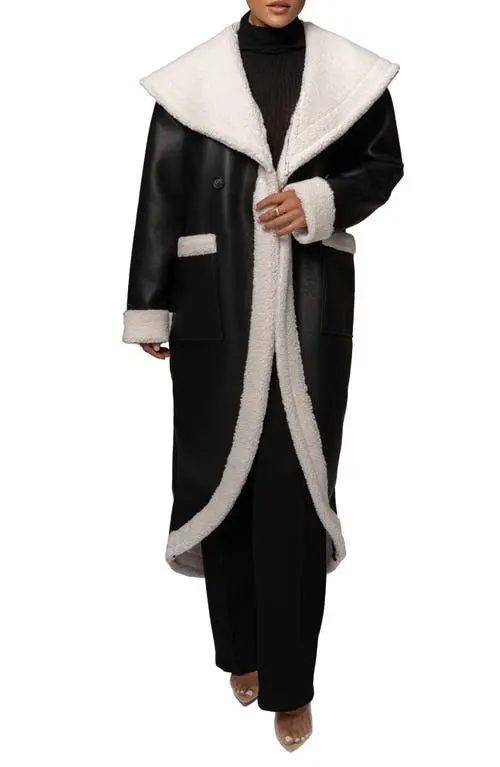 JLUXLABEL Jaida Reversible Faux Shearling Coat