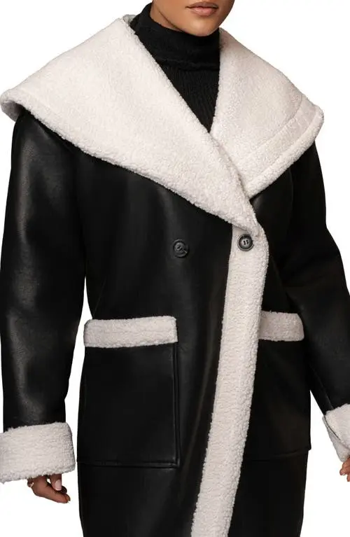 JLUXLABEL Jaida Reversible Faux Shearling Coat