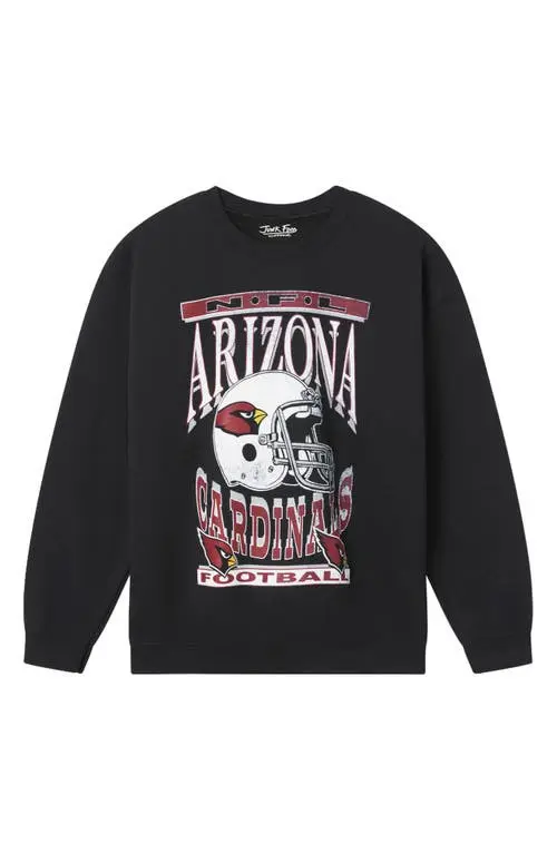 Junk Food Arizona Cardinals Throwback Helmet Cotton Graphic T-shirt - Black