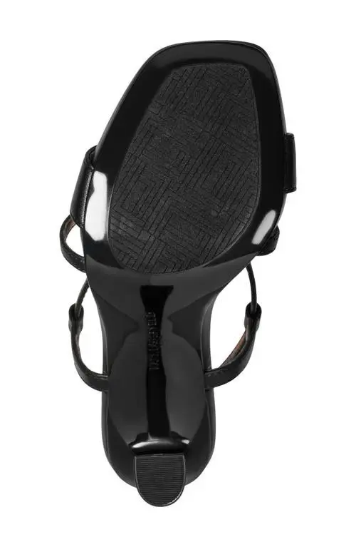 Karl Lagerfeld Paris Caely Strappy Faux Leather Sandal