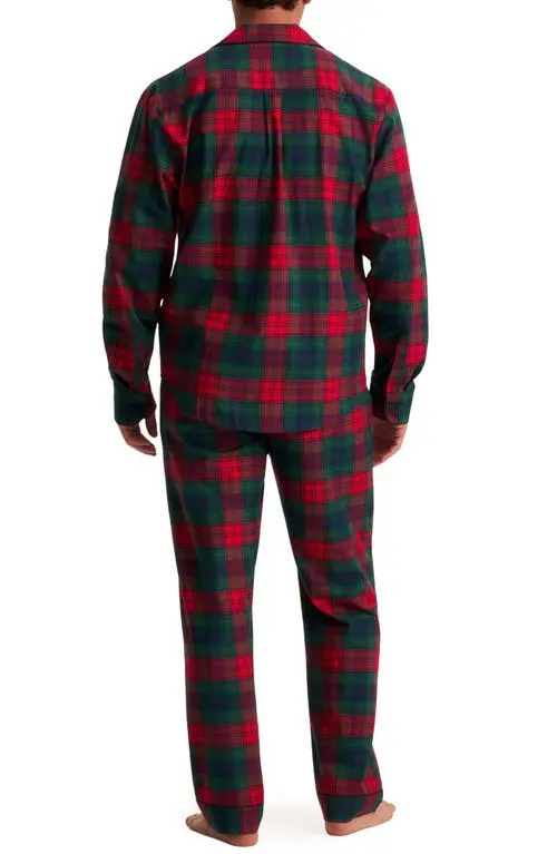 PETITE PLUME Plaid Cotton Twill Pajamas