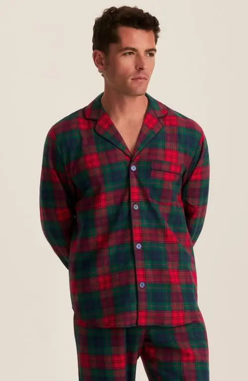 PETITE PLUME Plaid Cotton Twill Pajamas