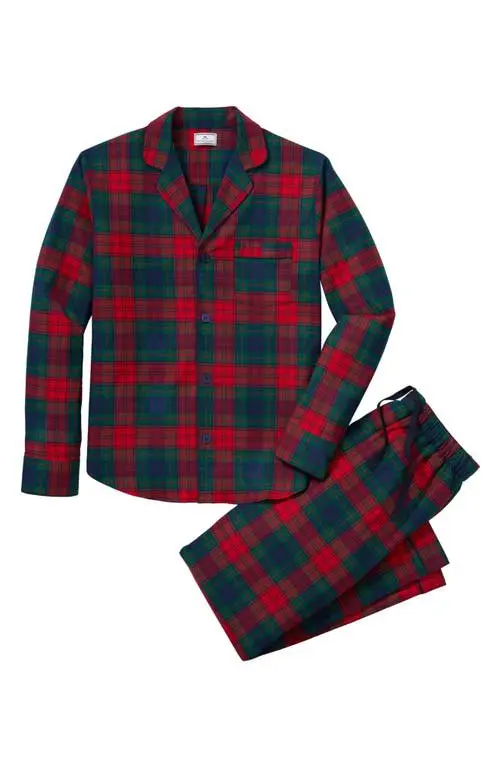 PETITE PLUME Plaid Cotton Twill Pajamas