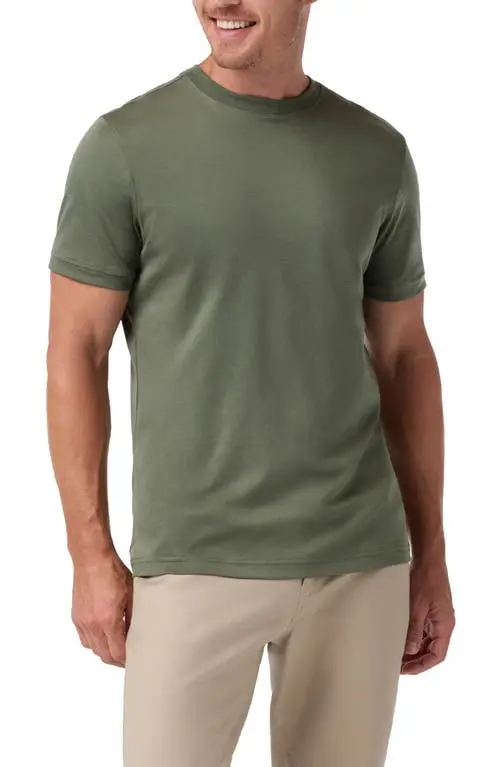Mizzen+main Palmer Trim Fit Pima Cotton T-shirt - Olive