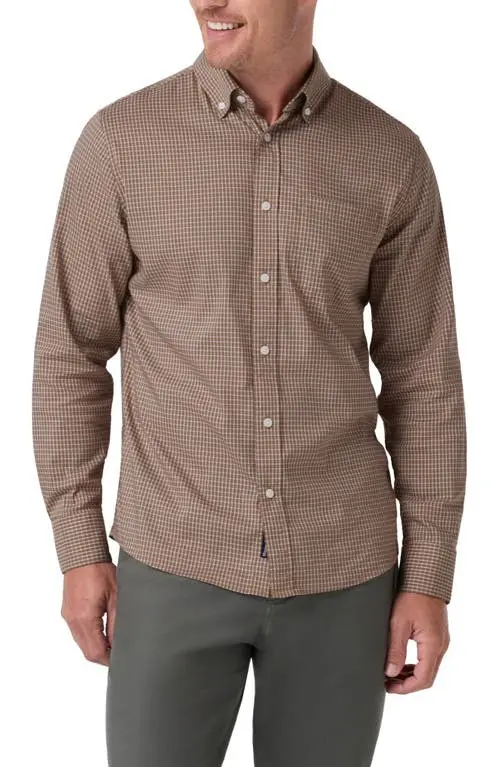 Mizzen+main Kennedy Trim Fit Grid Button-down Shirt