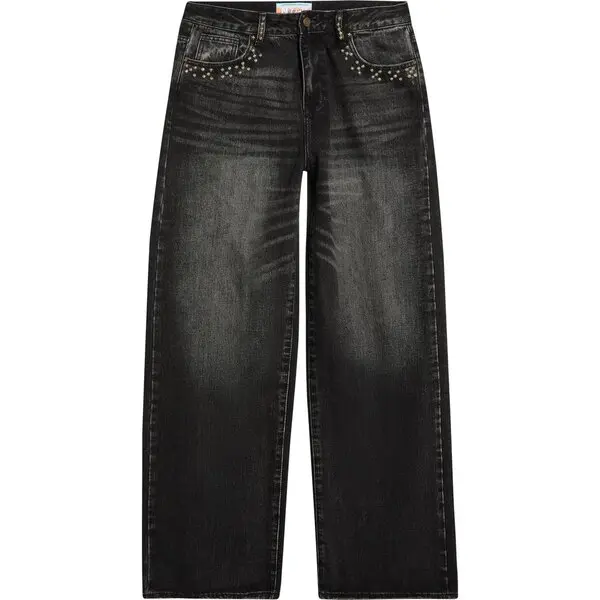 NOTHING GROWS OVERNIGHT Adorn Baggy Jeans