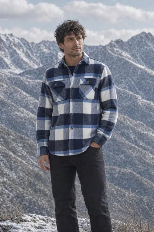 CLOUDVEIL Micro Bonded Plaid Fleece Jacket