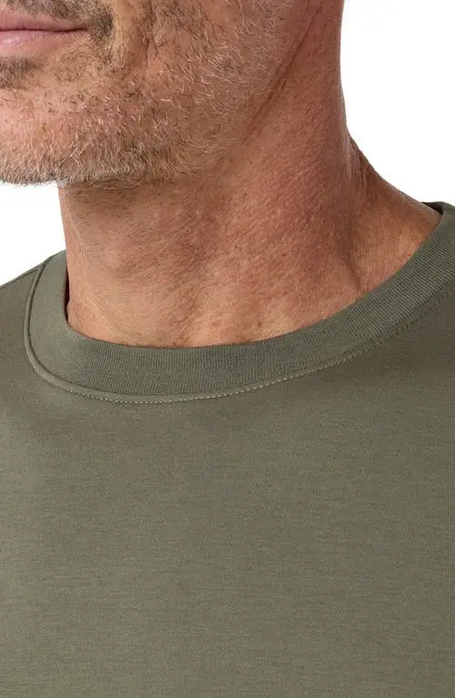 Mizzen+main Palmer Trim Fit Pima Cotton T-shirt - Olive
