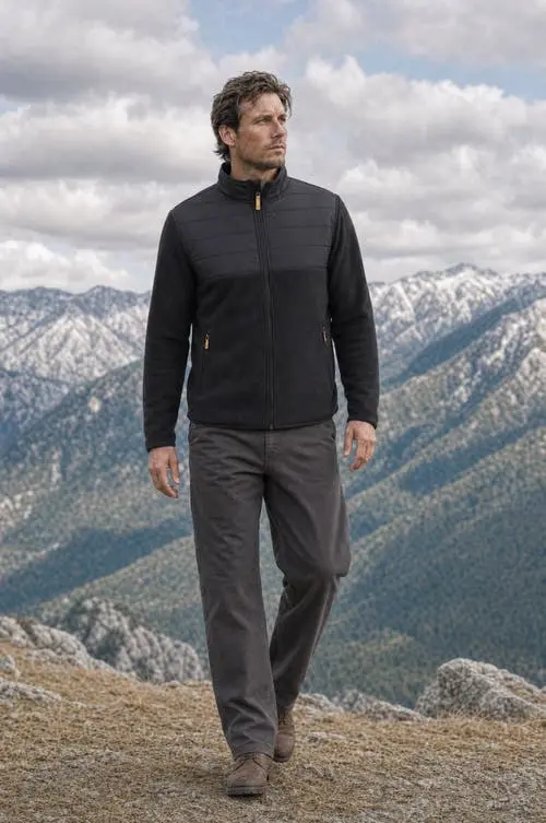 CLOUDVEIL Micro Bonded Fleece Jacket - Black
