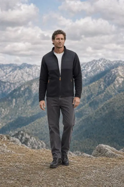 CLOUDVEIL Micro Bonded Fleece Jacket - Black