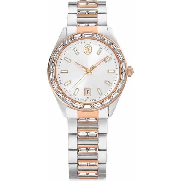 SWAROVSKI Matrix Crystal Bracelet Watch - Silver Multi Tone