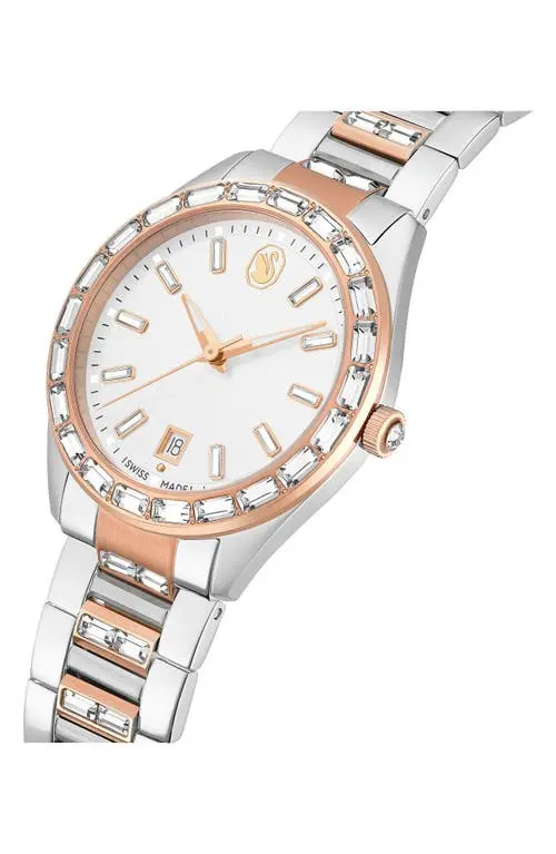 SWAROVSKI Matrix Crystal Bracelet Watch - Silver Multi Tone