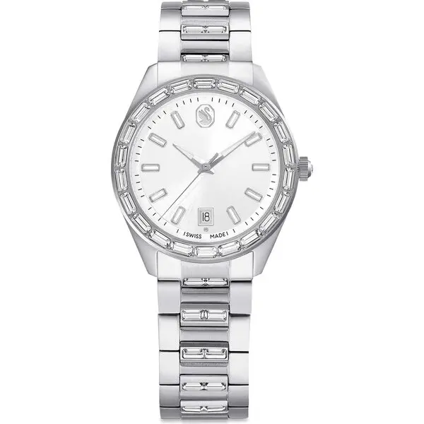 SWAROVSKI Matrix Crystal Bracelet Watch - Silver Tone