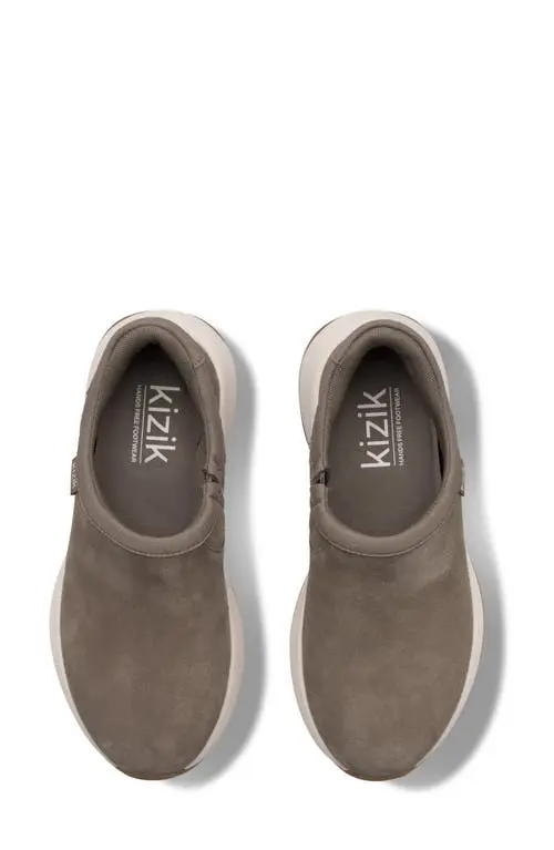 KIZIK Juno 2 Moc Leather Slip On Sneaker - Shitake/fog
