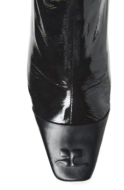 COURREGES Cap Toe Vinyl Boot