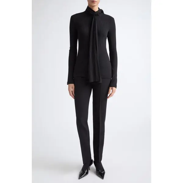 TOTEME Low Waist Slim Trousers