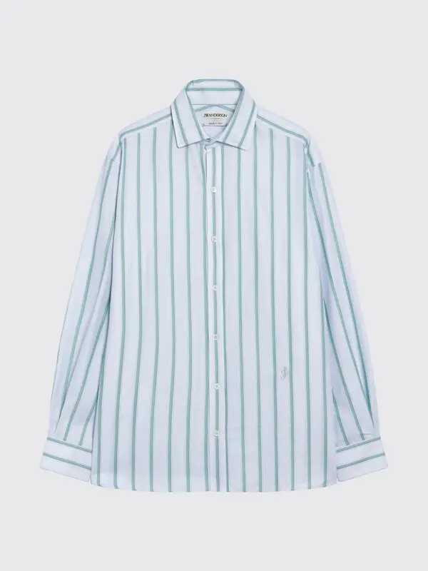 JW Anderson Striped Cotton Shirt With French Collar And Long Sleeves