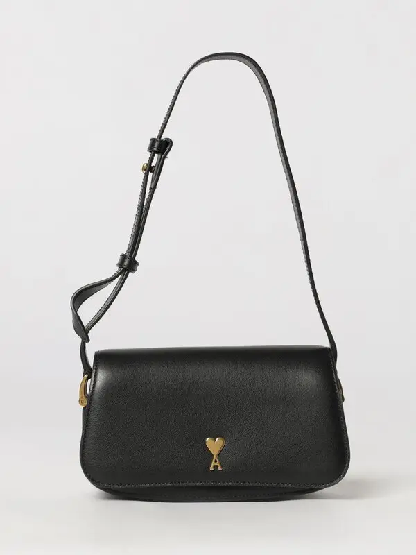 AMI Paris Shoulder Bag - Black