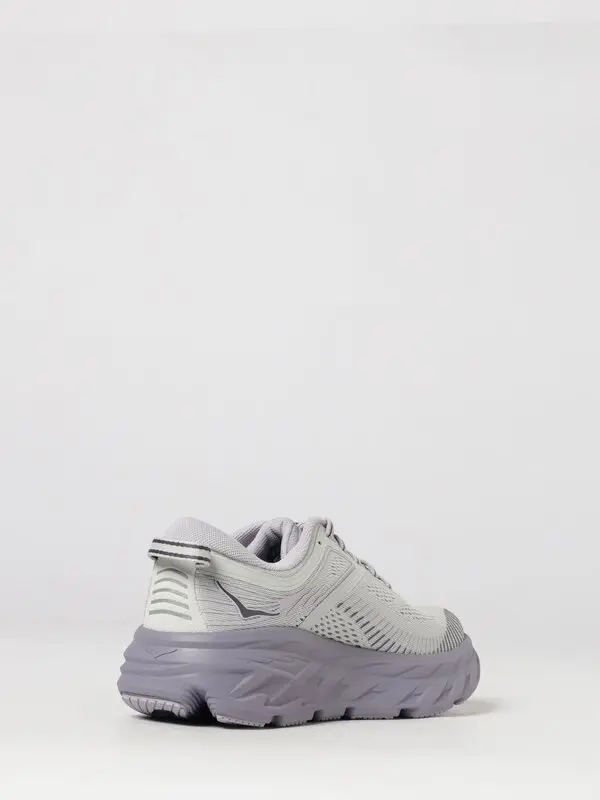 HOKA® Bondi 7 Lightweight Cushioned Technical Fabric Sneakers