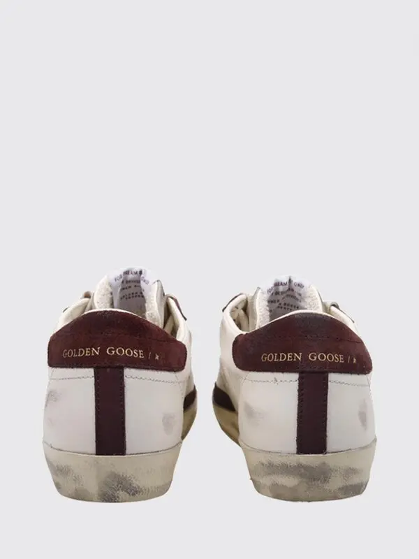 GOLDEN GOOSE Super-star Low-top Trainers In Cowhide Leather With Distressed Effect