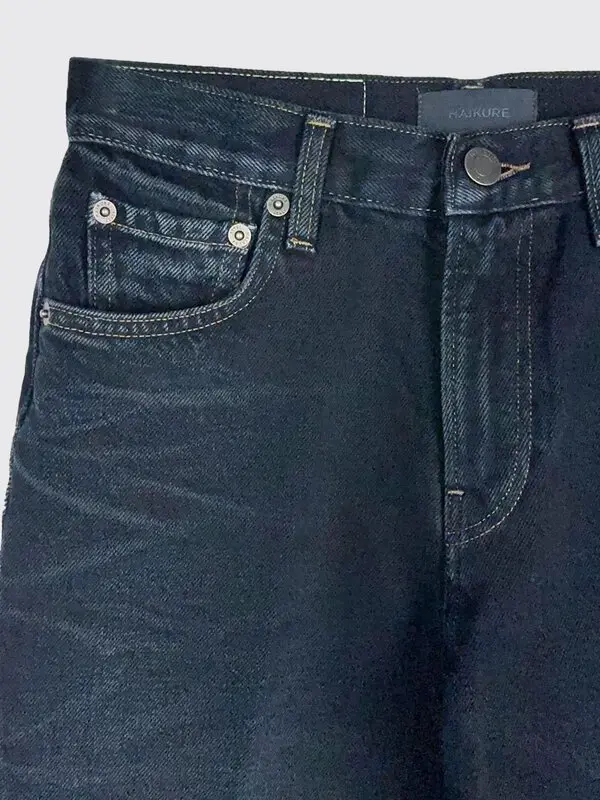 HAIKURE Flora High-waisted Flared Slim-fit Jeans In Cotton Denim