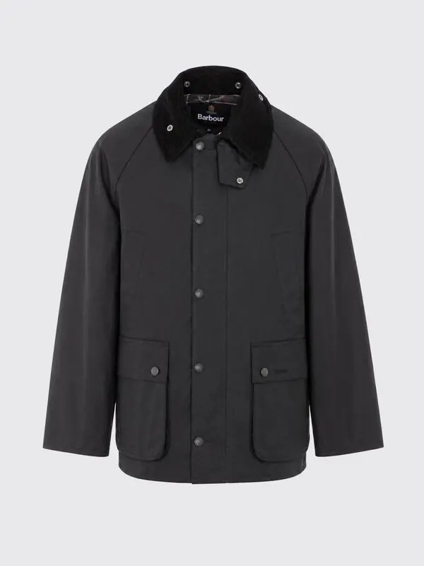 Barbour Os Bedale Waxed Cotton Jacket With Velvet Collar