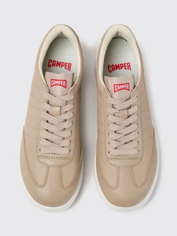 Camper Pelotas Xlf Calfskin Leather Low-top Sneakers With Eva Sole - Beige