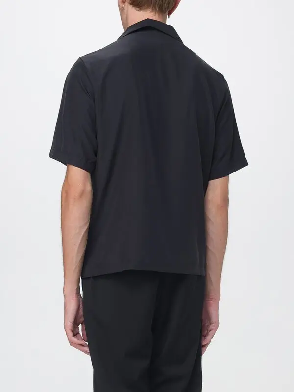 Amiri Modal-blend Bowling Shirt With Cuban Collar And Logo