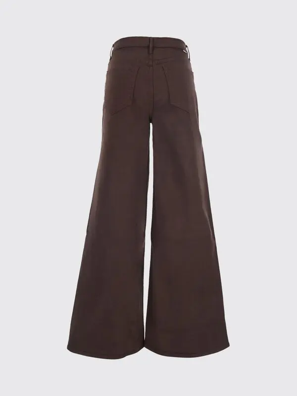 MOTHER Sidestepper Twist Sneak High-waisted Flare Jeans In Denim - Brown