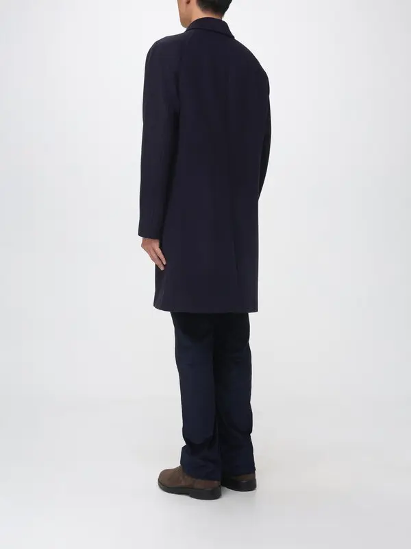 MANUEL RITZ Single-breasted Wool Blend Coat With Concealed Closure And Classic Collar