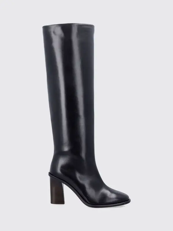 Soeur Livia Knee-high Boots In Smooth Leather With High Heel
