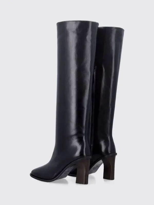 Soeur Livia Knee-high Boots In Smooth Leather With High Heel