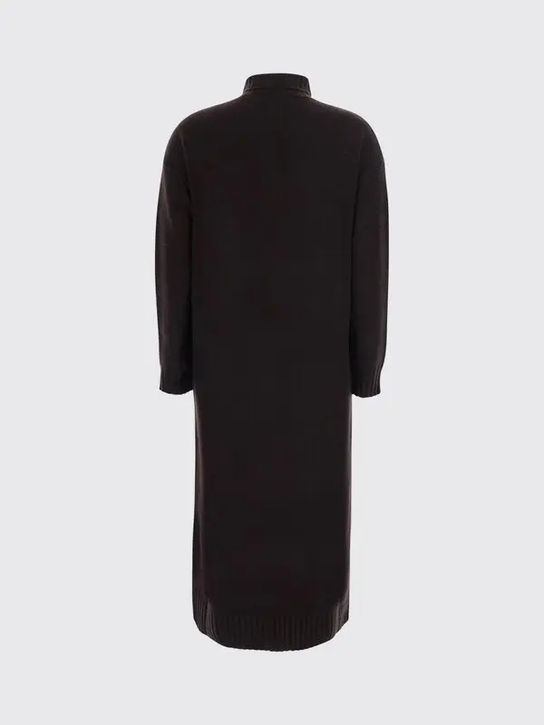 Max Mara Wool And Cashmere Knit Turtleneck Midi Dress