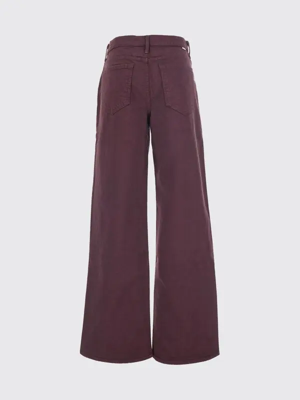 MOTHER The Rerun Sneak High-waisted Wide Leg Jeans In Cotton Denim