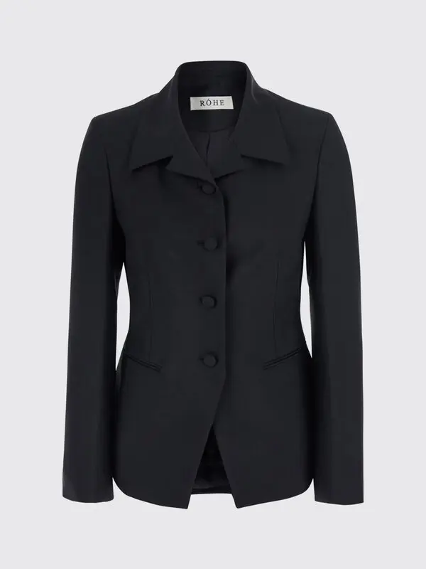 RÓHE Single-breasted Wool And Mohair Blazer With Peak Lapels