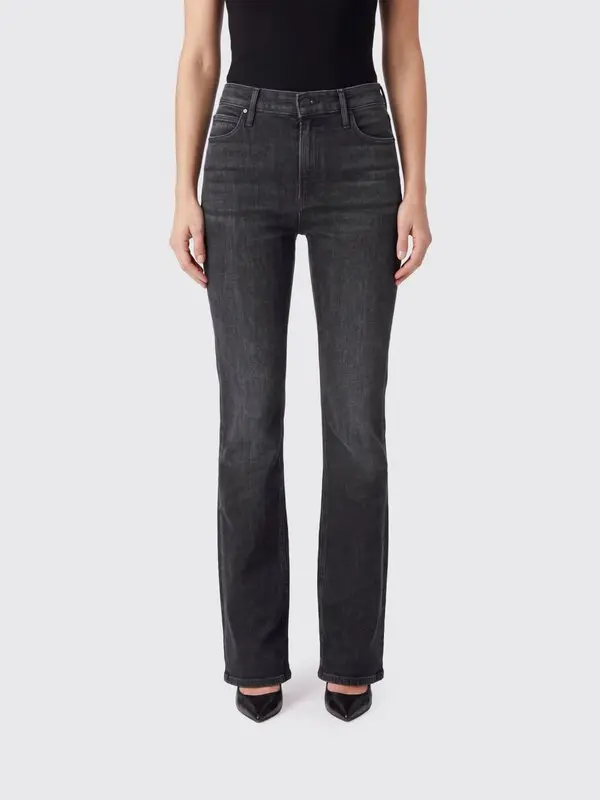 MOTHER Dazzler Skimp High-waisted Cropped Skinny Jeans In Cotton Denim - Grey