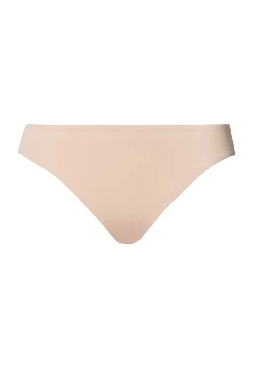 Hanro Invisible Touch Microfiber Seamless Thong - Beige
