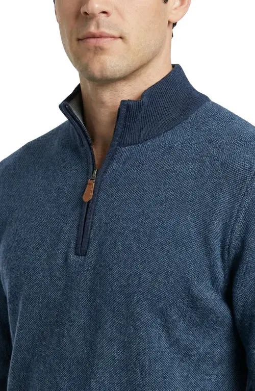 Scott Barber Merino Wool Blend Quarter Zip Pullover